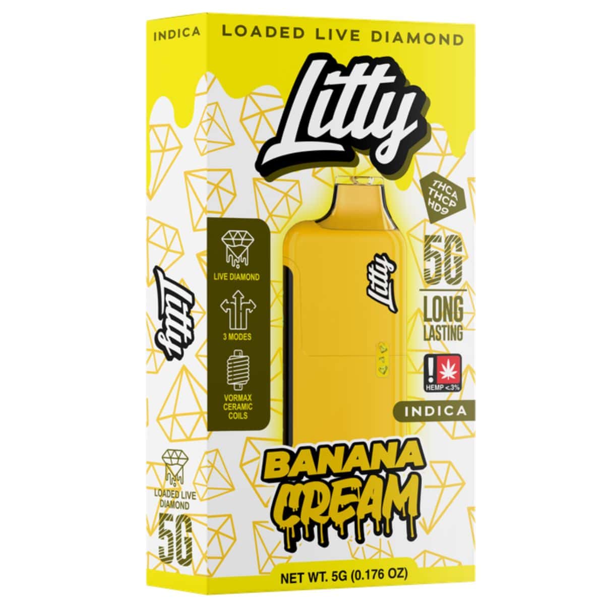 Litty Loaded Diamonds THCa Disposable Vape Pen 5g | 8 Strains | alt ...
