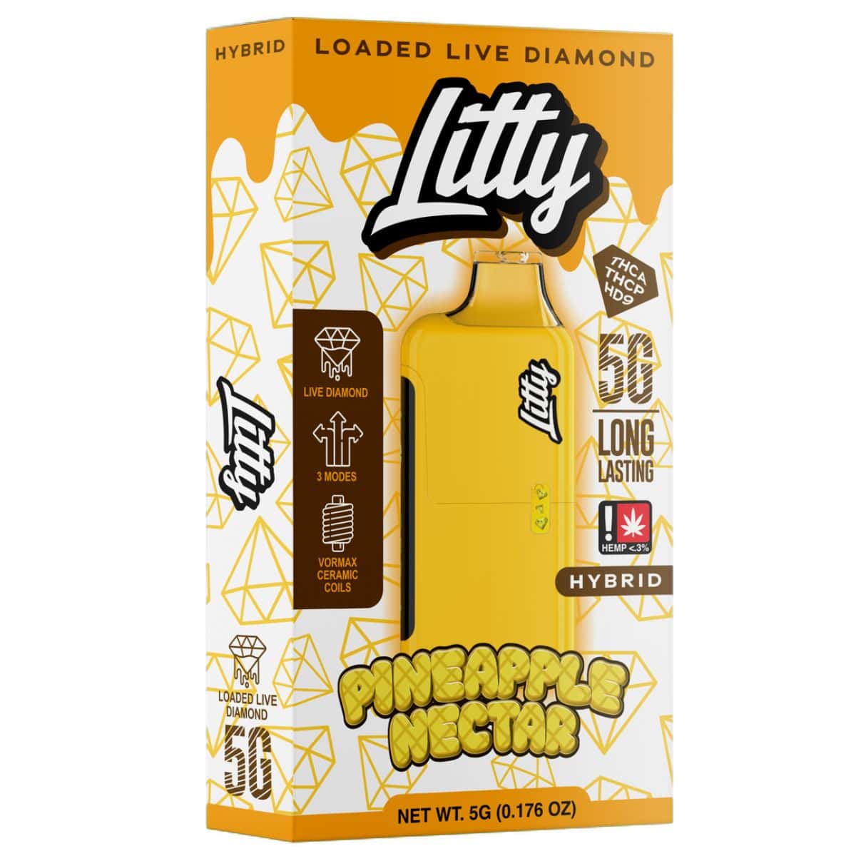 Litty Loaded Diamonds THCa Disposable Vape Pen 5g | 8 Strains | alt ...