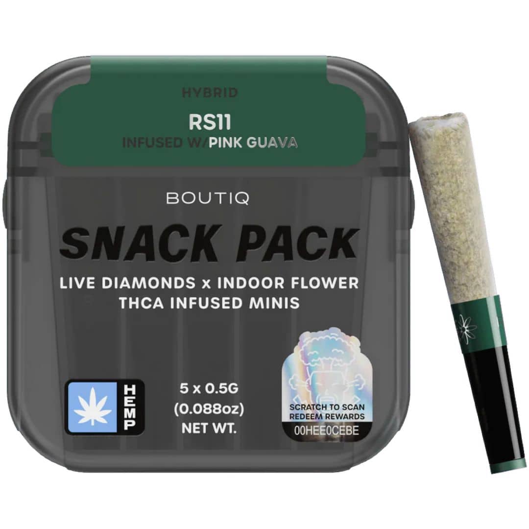 Boutiq Snack Pack Diamond Infused Minis Pre-Rolls 2.5g 5pc | alt super ...