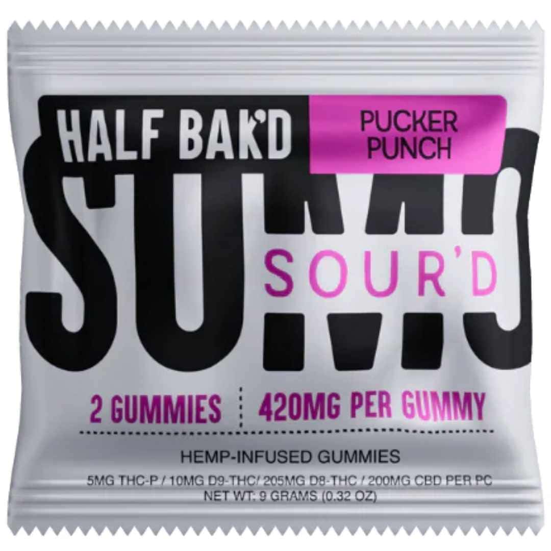 Half Bak'd Sumo Sour'd Gummies 420mg 2pc | alt super store