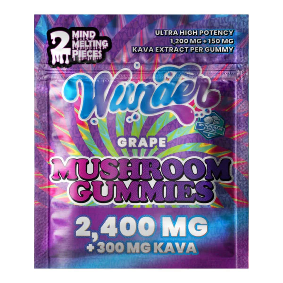Wunder High Potency Mushroom Gummies 2ct | alt super store